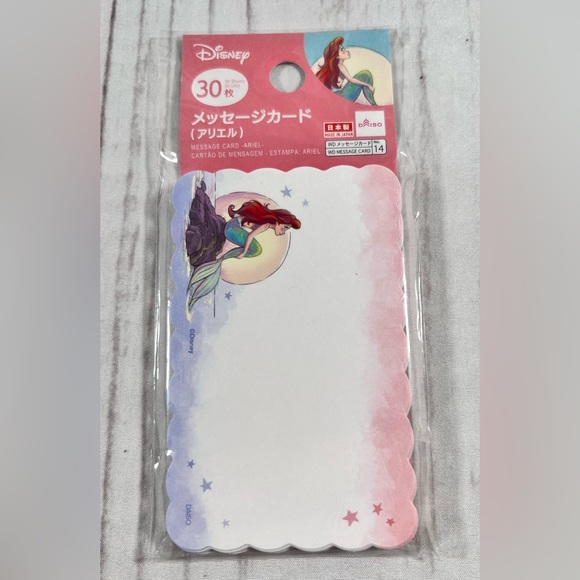 Disney | Office | Nwtdisney Daiso Princess Ariel Little Mermaid Message ...
